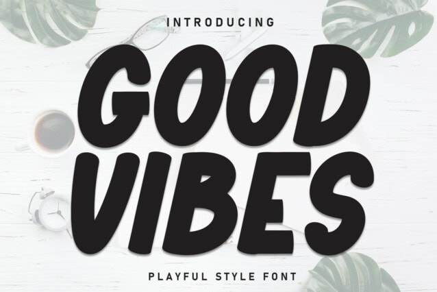 Good Vibes Display Font - Befonts
