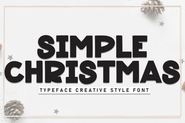 Simple Christmas Display Font - Download Free Font
