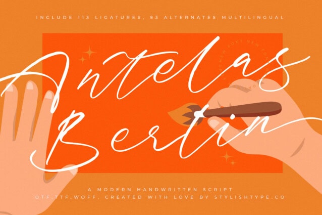Antelas Berlin Script Font - Download Free Font