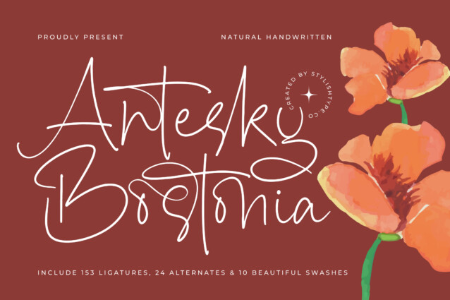 Antesky Bostonia Font - Befonts