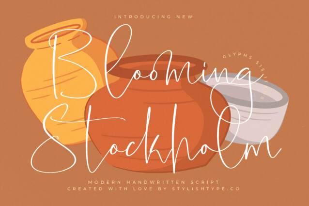 Blooming Stockholm Script Font - Befonts