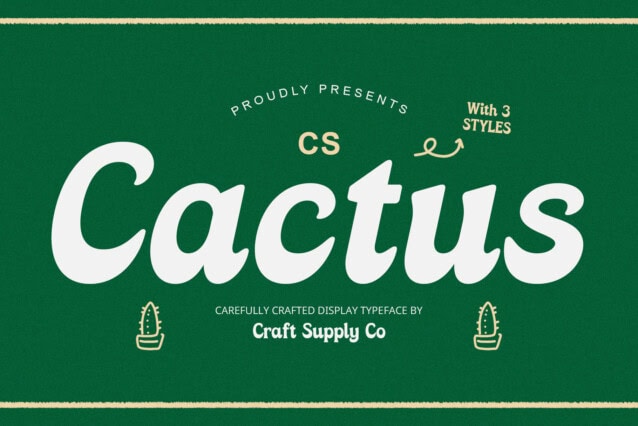 CS Cactus Font - Download Free Font