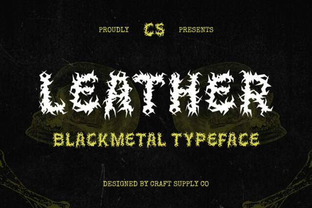 CS Leather Font - Download Free Font