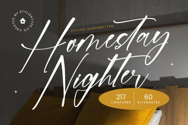 Homestay Nighter Font - Download Free Font