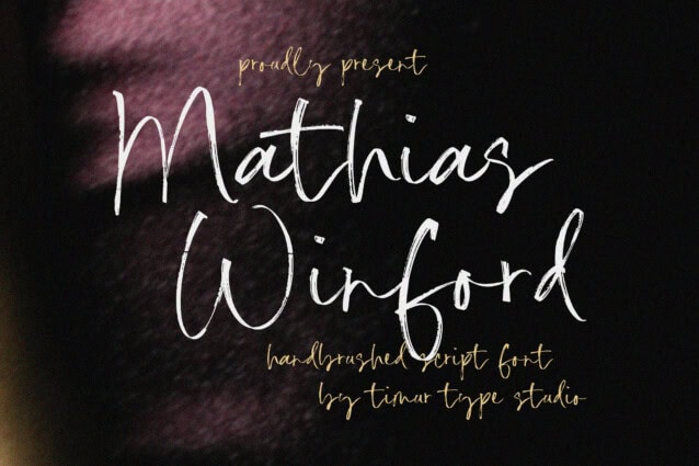 Mathias Winford Font - Download Free Font