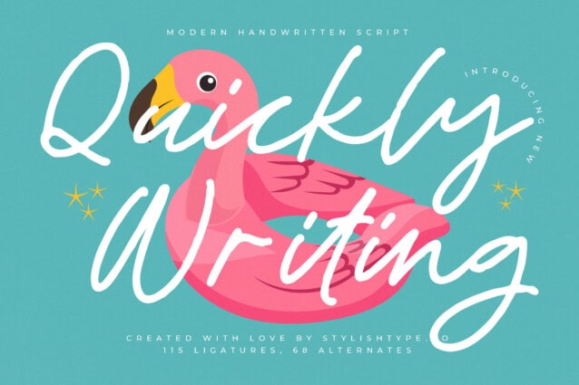 Quickly Writing Script Font - Download Free Font Quickly Writing Script Font - Download Free Font