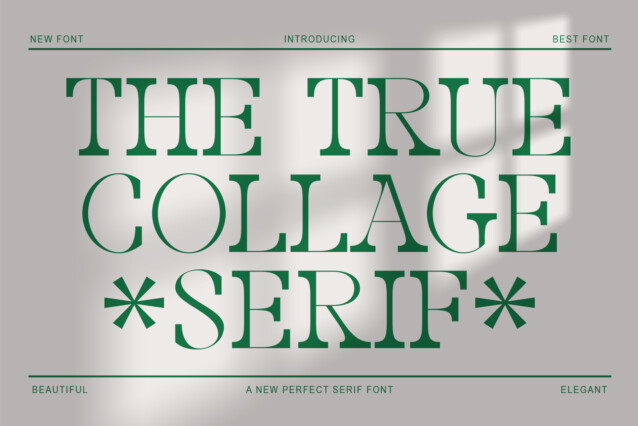 The True Collage Font - Befonts