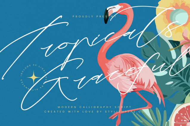 Tropicals Graceful Script Font - Download Free Font