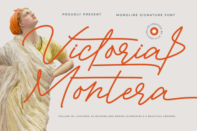 Victoria Montera Script Font - Download Free Font