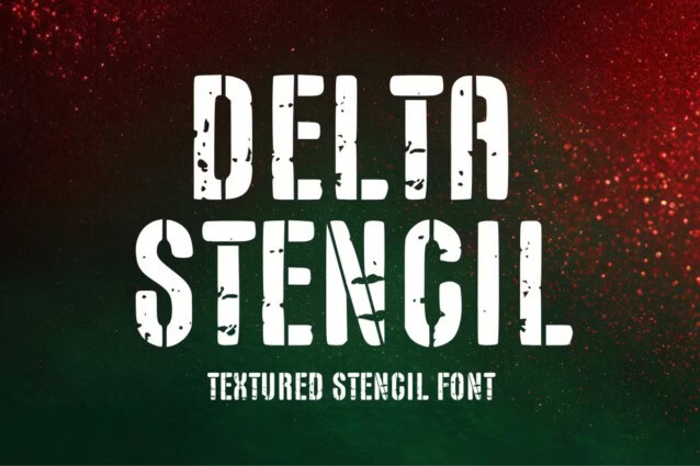 Delta Stencil Font - Download Free Font