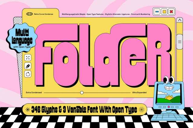 Folder Retro Font - Download Free Font