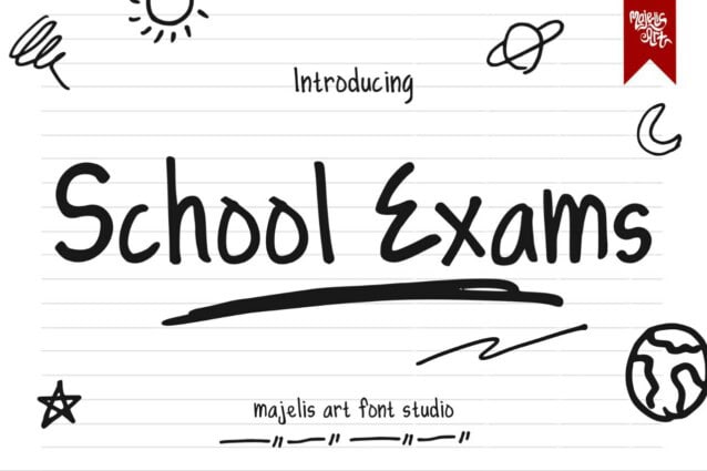 School Exams Font - Download Free Font