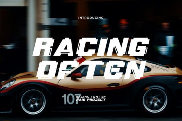 Racing Often Font - Befonts