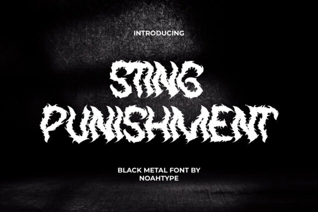 Sting Punishment Font - Download Free Font