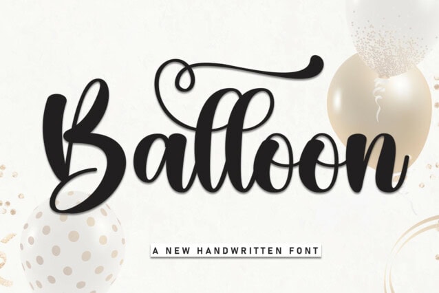 Balloon Script Font - Download Free Font