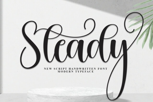 Steady Script Font - Befonts