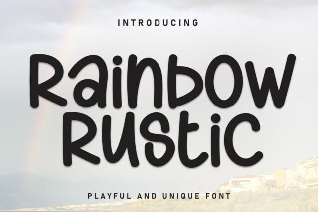 Rainbow Rustic Display Font - Befonts