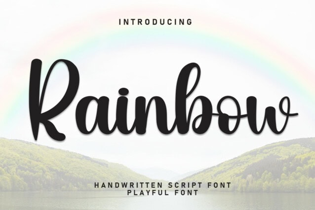 Rainbow Script Font - Download Free Font