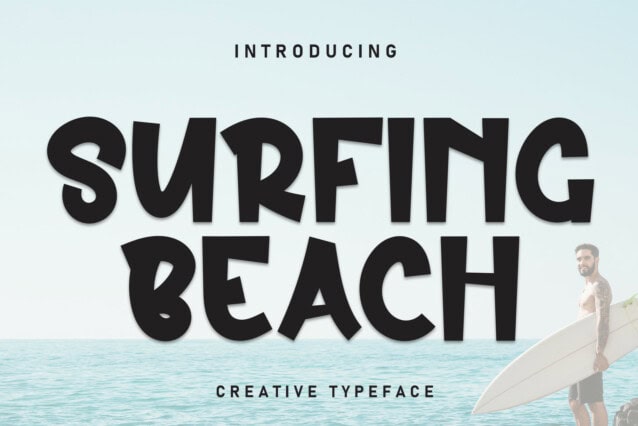 Surfing Beach Display Font - Download Free Font