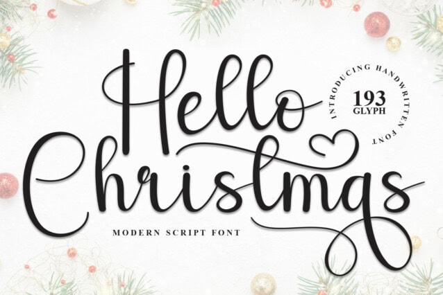 Hello Christmas Script Font - Download Free Font