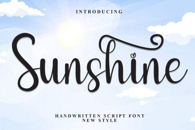 Sunshine Script Font - Download Free Font