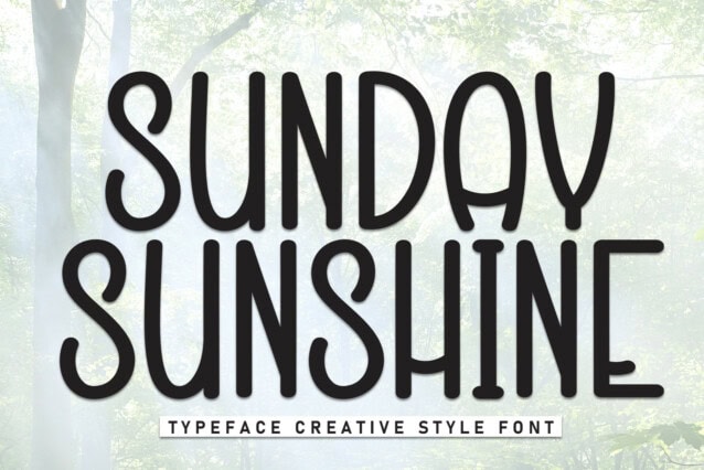 Sunday Sunshine Display Font - Befonts