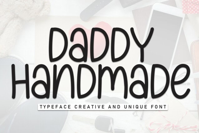 Daddy Handmade Display Font - Download Free Font