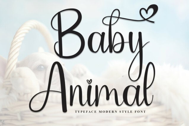 Baby Animal Script Font - Download Free Font