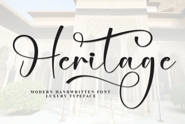 Heritage Script Font - Befonts