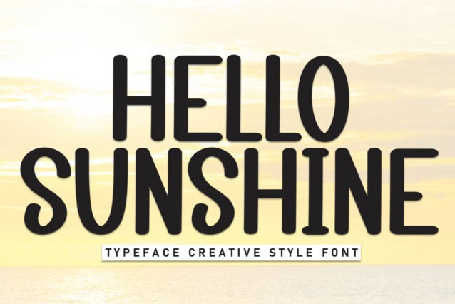 Hello Sunshine Display Font - Download Free Font