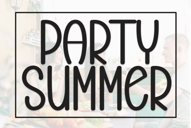 Party Summer Display Font - Befonts
