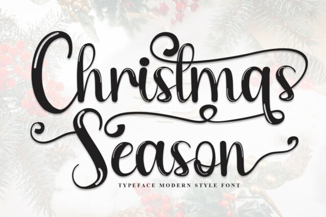 Christmas Season Script Font - Befonts