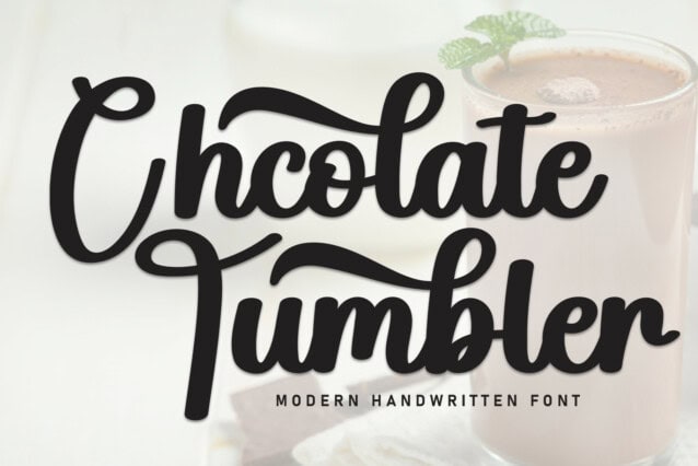 Chocolate Tumbler Script Font - Befonts