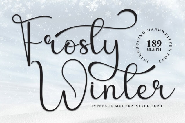 Frosty Winter Script Font - Download Free Font