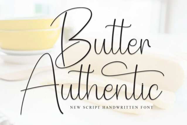 Butter Authentic Script Font - Download Free Font