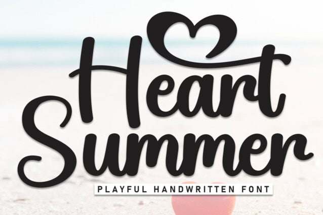 Heart Summer Script Font - Download Free Font