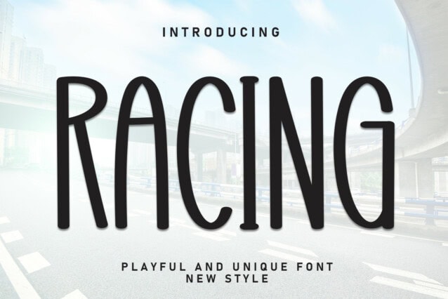 Racing Display Font - Befonts