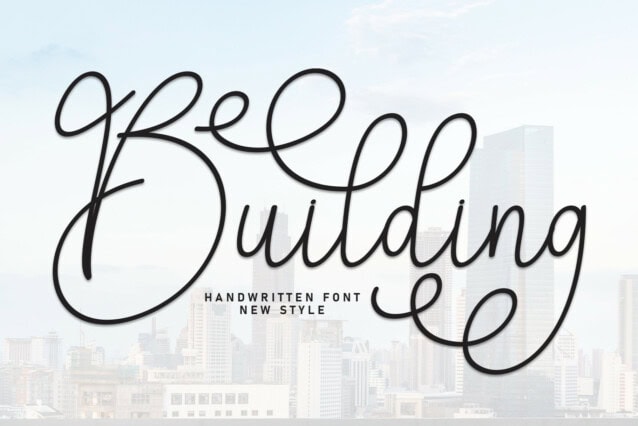 Building Script Font - Befonts