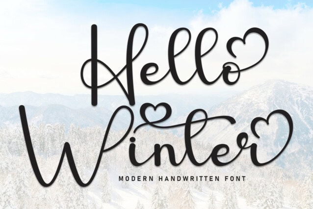 Hello Winter Script Font - Download Free Font