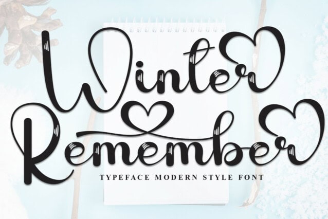 Winter Remember Script Font - Download Free Font