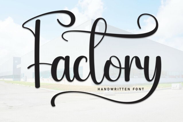 Factory Script Font - Download Free Font