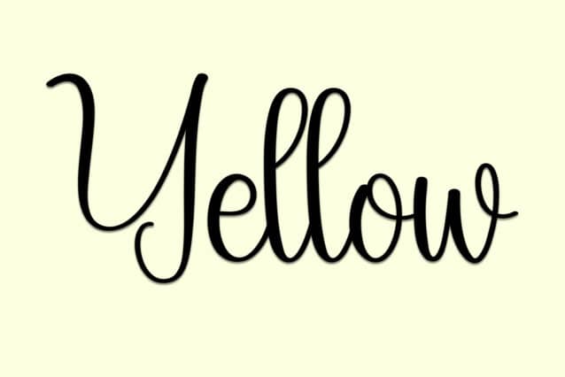 Yellow Script Font - Download Free Font