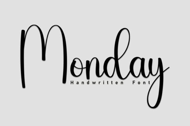 Monday Script Font - Download Free Font