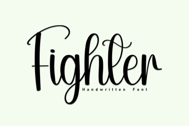 Fighter Script Font - Download Free Font