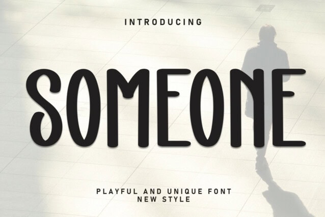 Someone Display Font - Download Free Font