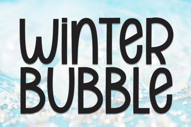 Winter Bubble Display Font - Download Free Font