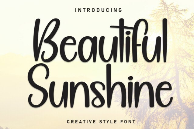 Beautiful Sunshine Script Font - Download Free Font