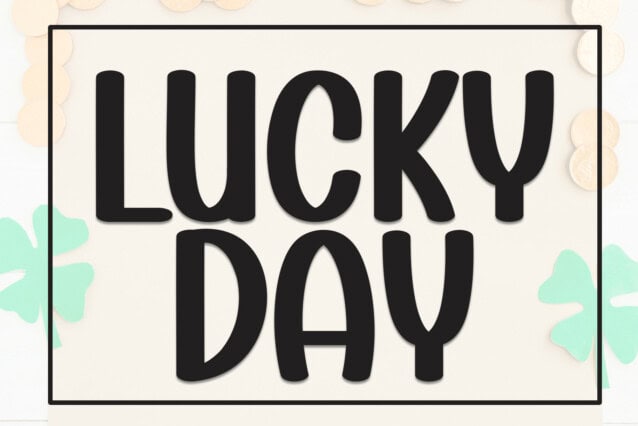 Lucky Day Display Font - Befonts