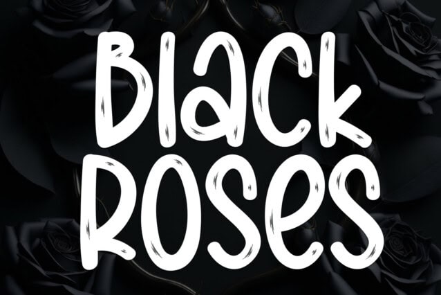 Black Roses Display Font - Download Free Font