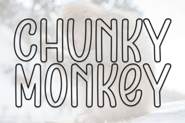 Chunky Monkey Display Font - Download Free Font